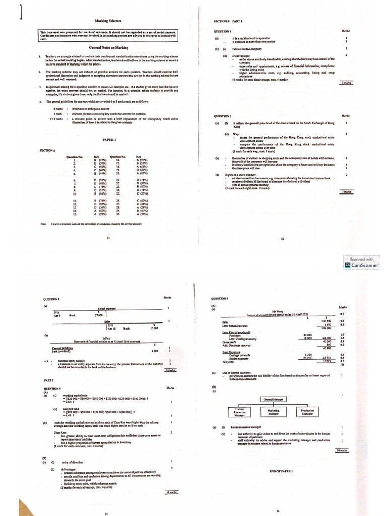 Bafs 2021 Dse Ans | PDF