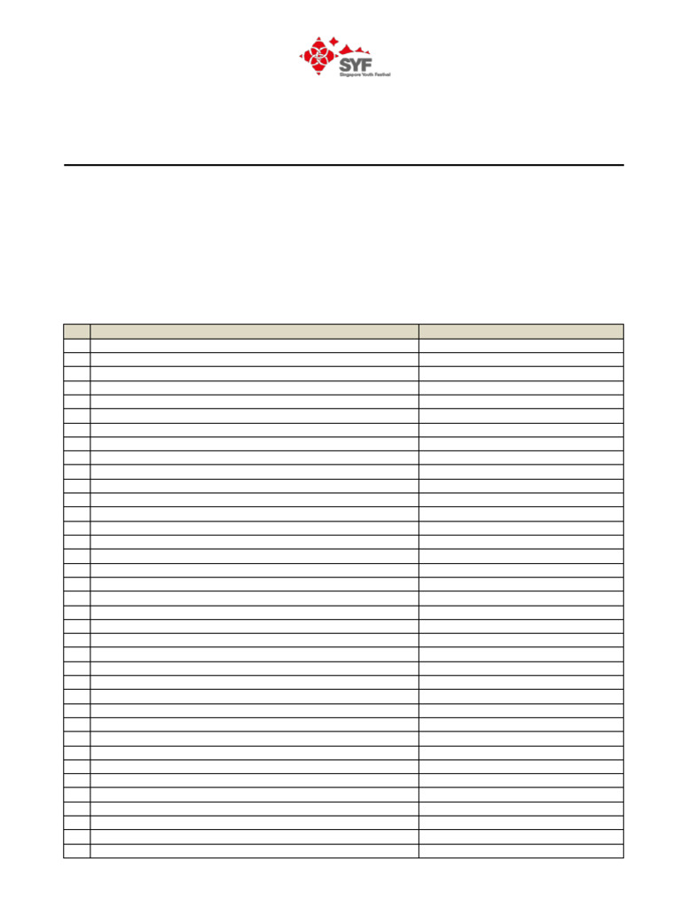 SYF 2025 Chinese Orchestra Results | PDF | Educational Organizations ...