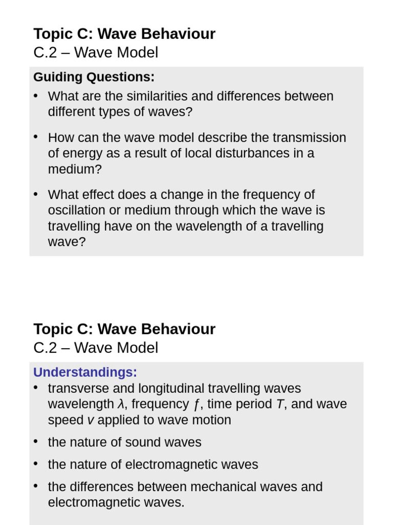 Understanding Wave Behavior and Models | PDF | Waves | Electromagnetic ...