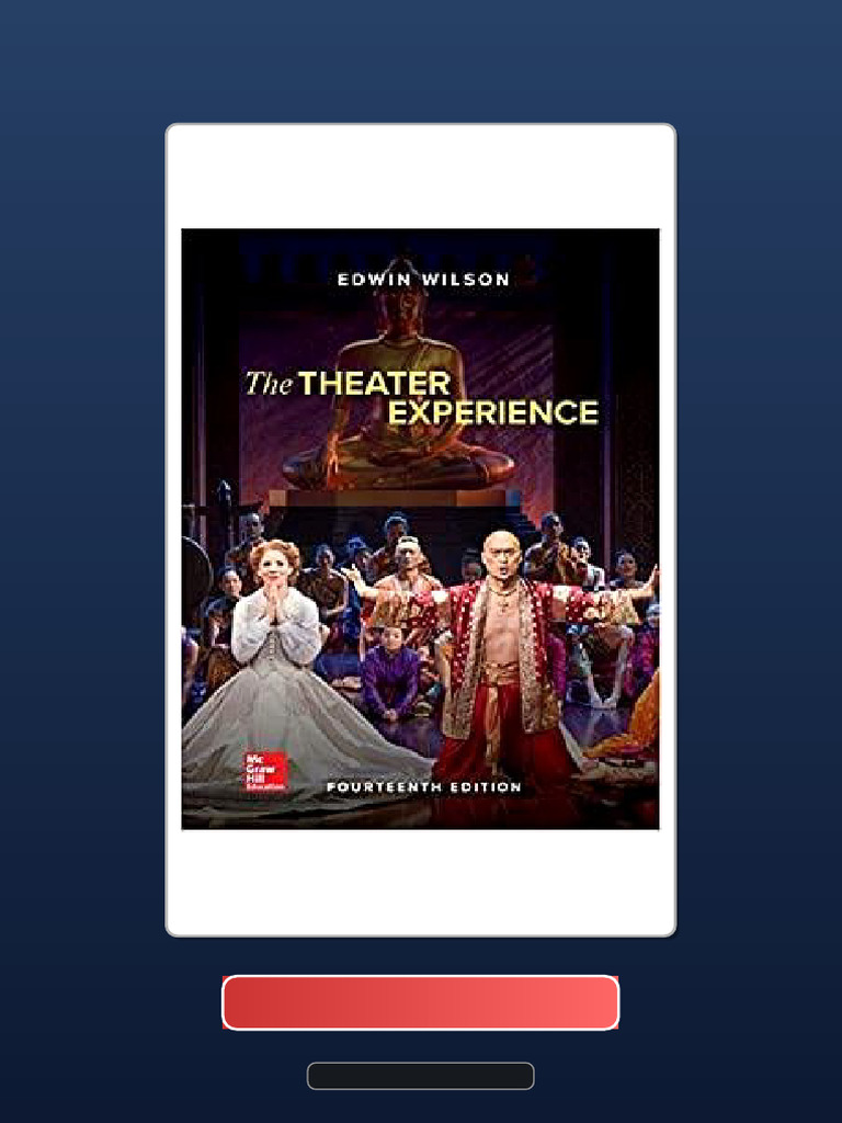The Theatre Experience Test Bank Available Instantly | PDF | Multiple ...