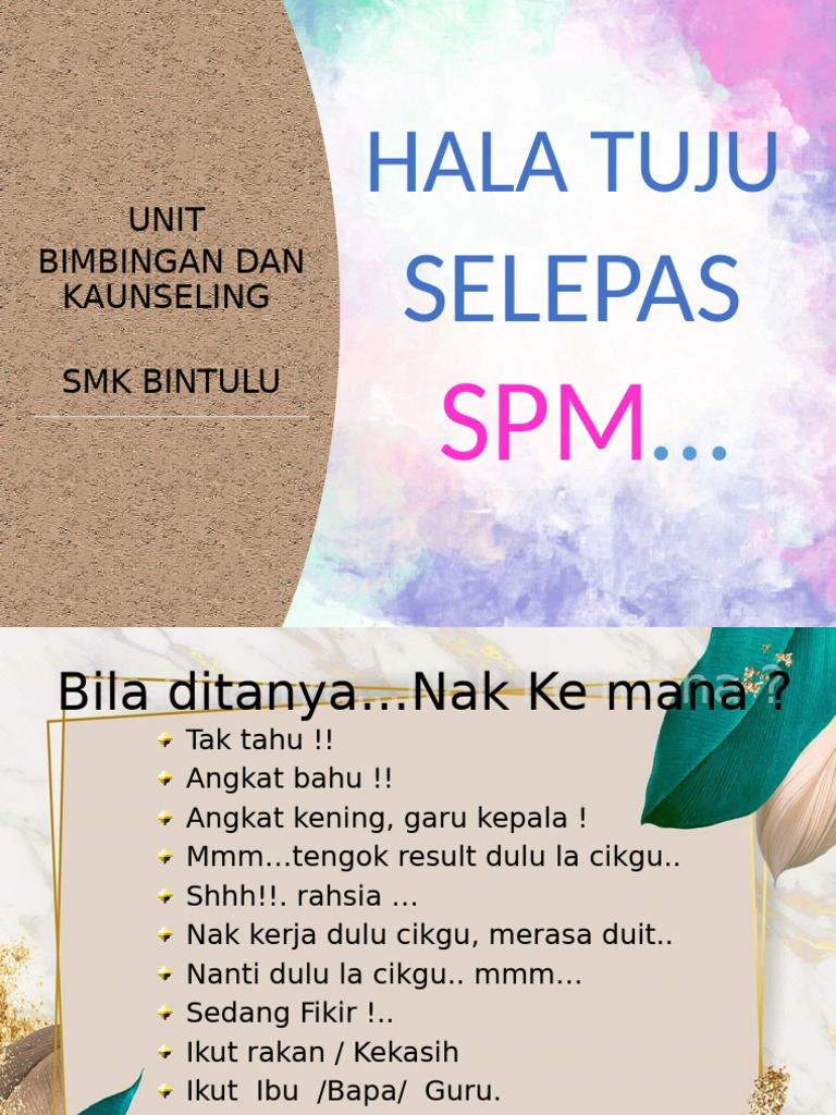 Hala Tuju Selepas SPM | PDF