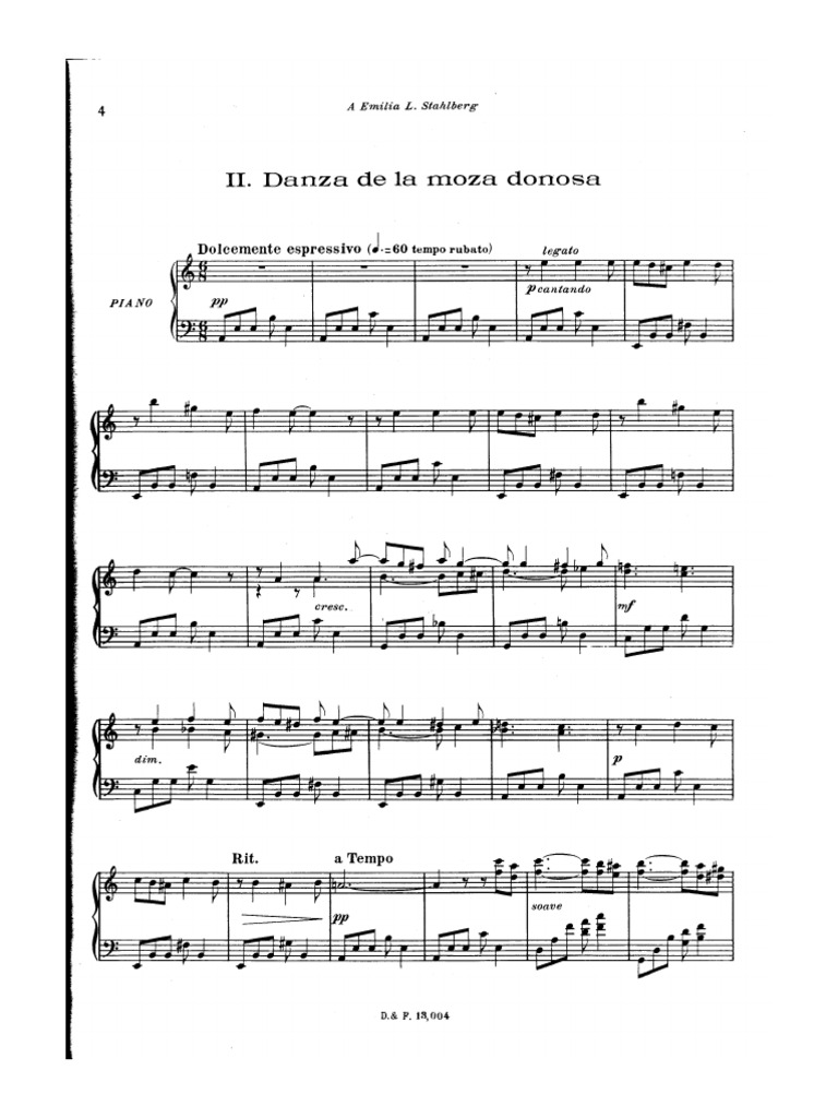 Ginastera - Danzas Argentinas, Op. 2-II | PDF