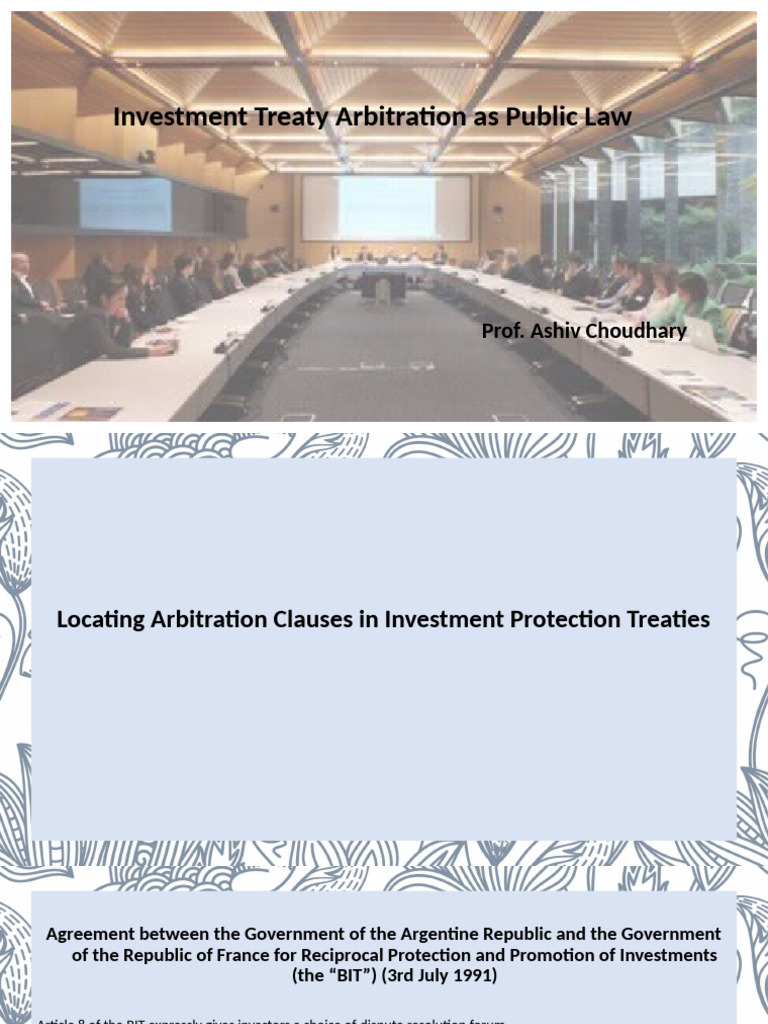 Investment Treaty Arbitration | PDF | Arbitration | Private Law