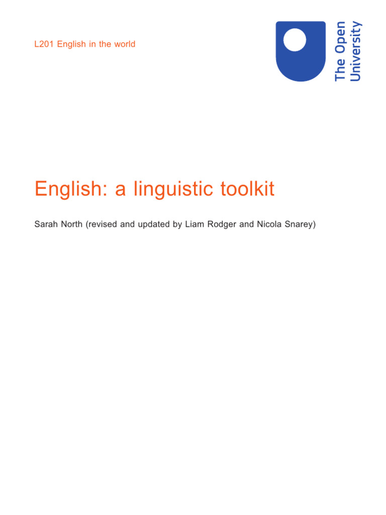 English Language Toolkit Overview | PDF | Adverb | Part Of Speech