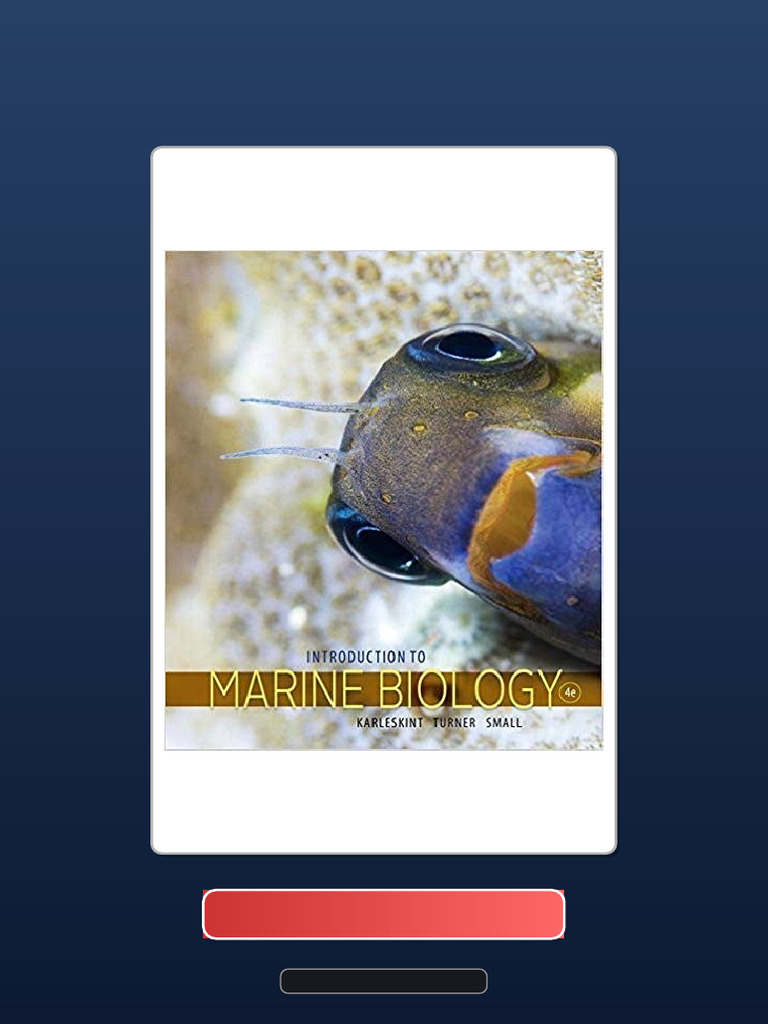 Introduction To Marine Biology 4th Edition by George Karleskint ...