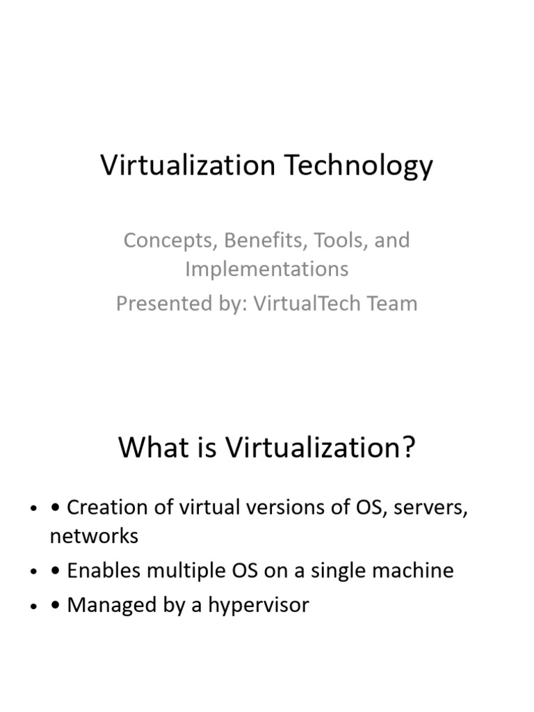 Virtualization PDF | PDF