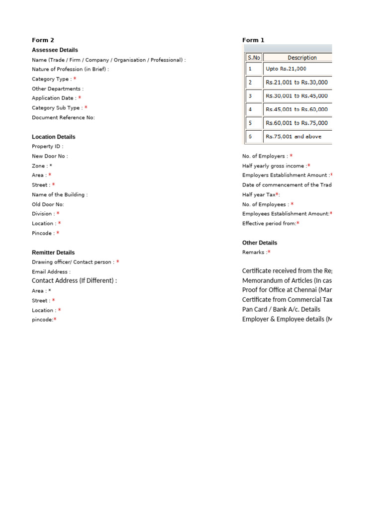 Professional Tax - Returns Filing 17-012025 | PDF