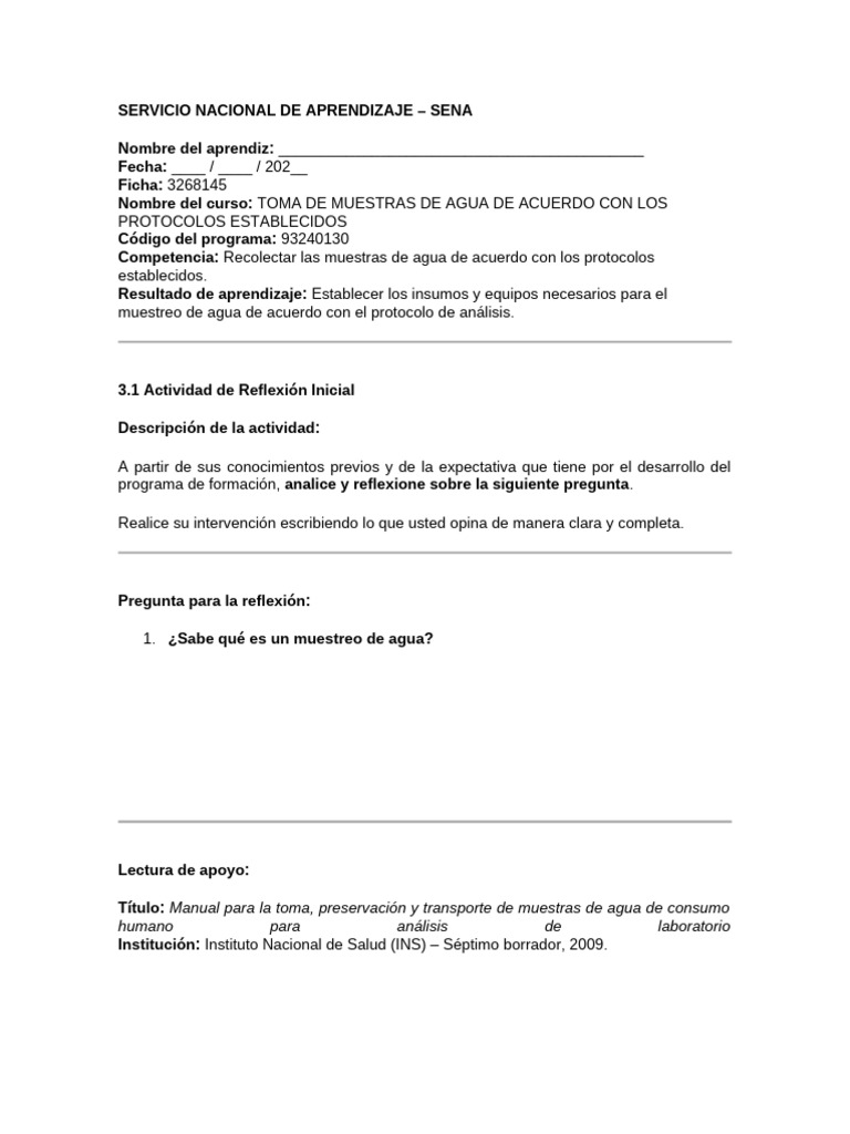 Actividad de Reflexion Inicial | PDF