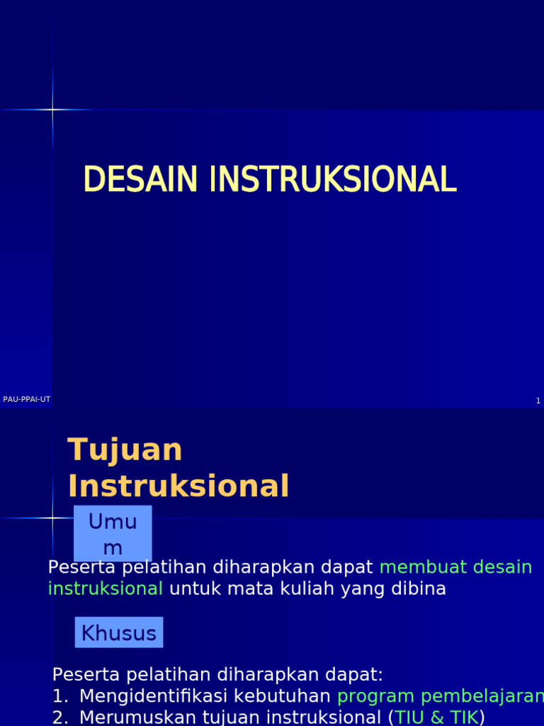 Materi Ajar Desain Instruksional | PDF