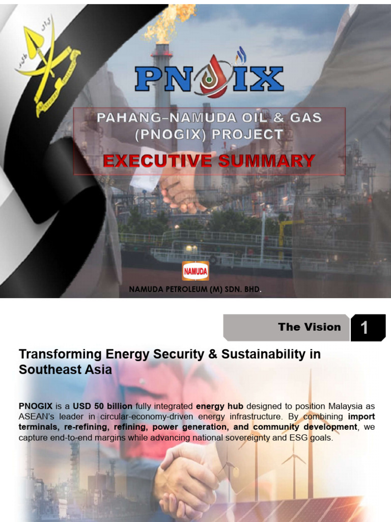 Namuda Petroleum: ASEAN Energy Hub Vision | PDF | Petroleum | Liquefied ...