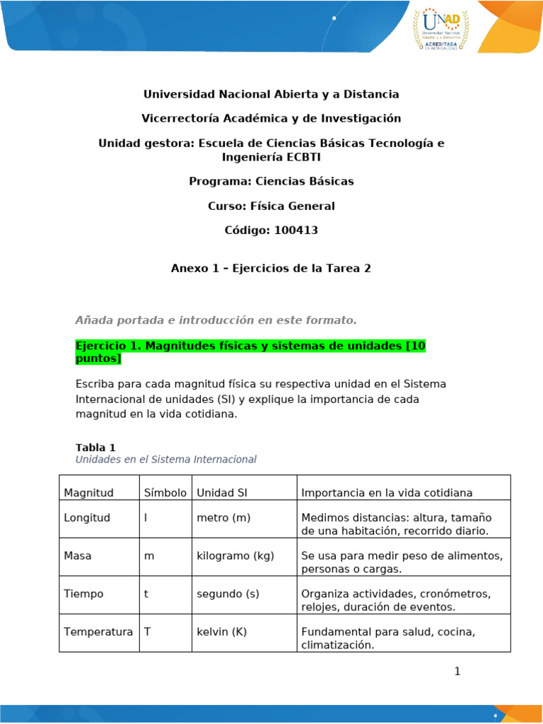 Anexo 1 - Ejercicios de La Tarea 2 | PDF | Vector Euclidiano | Sustracción