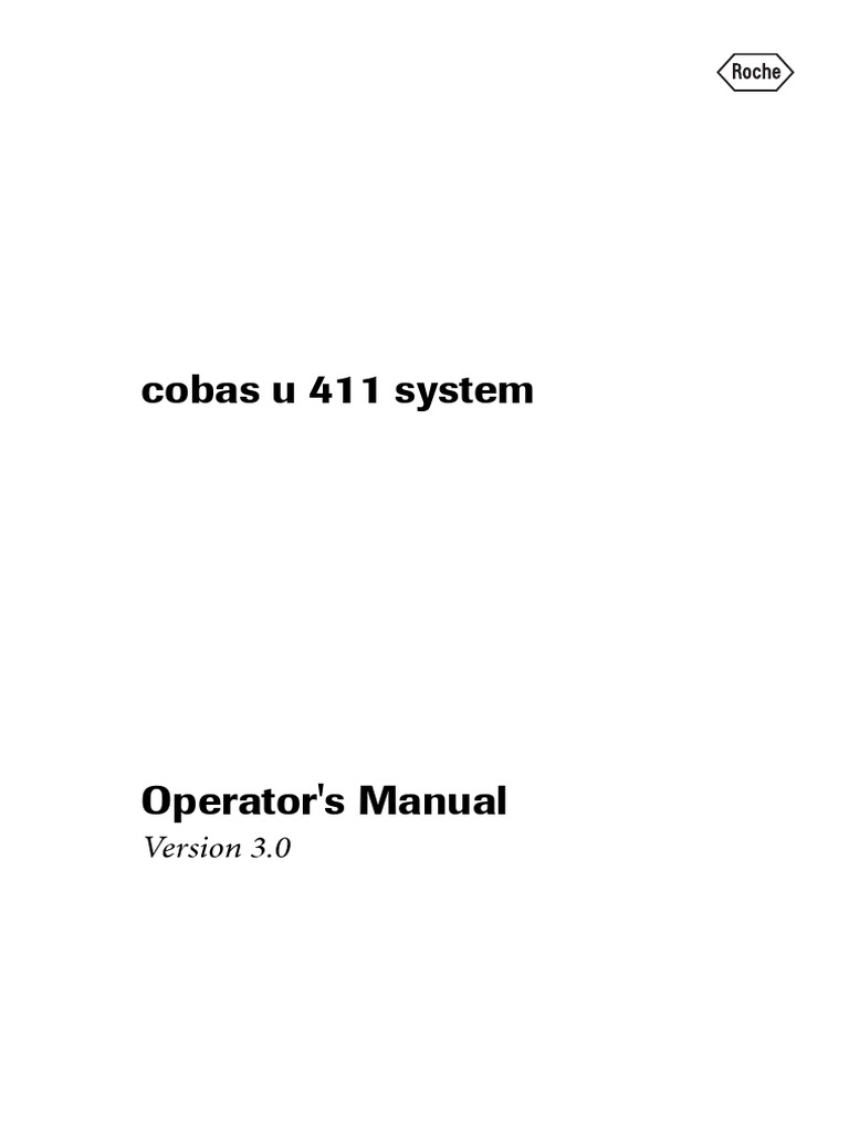 cobas u 411 Operator's Manual | PDF | Computer Virus | Computer Security