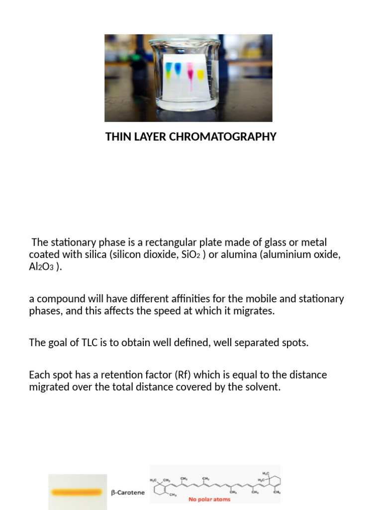 Thin Layer Chromatography Analysis Guide | PDF