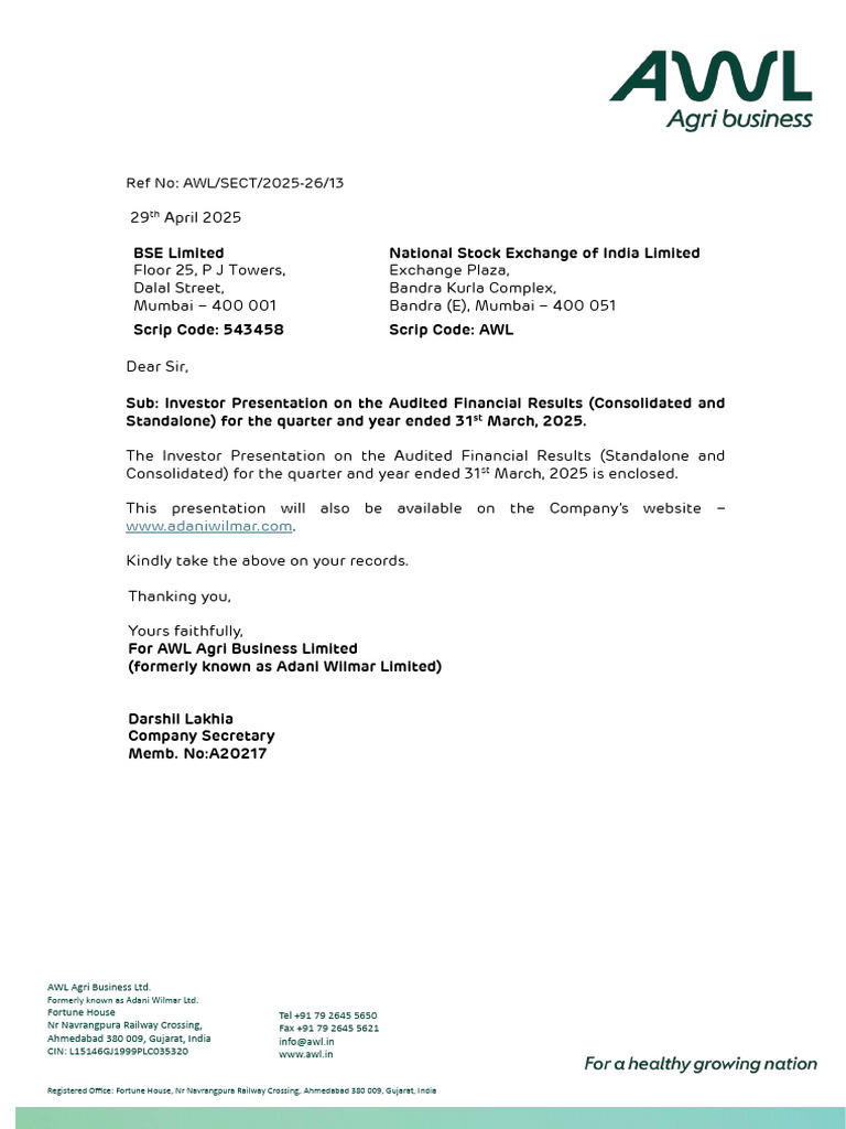 Agribusiness: 29 April 2025 | PDF