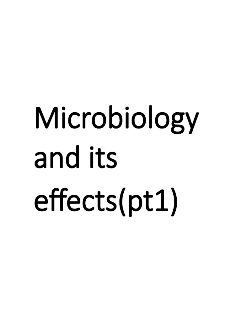 Microbiology and Its Effects | PDF | Archaea | Microorganism