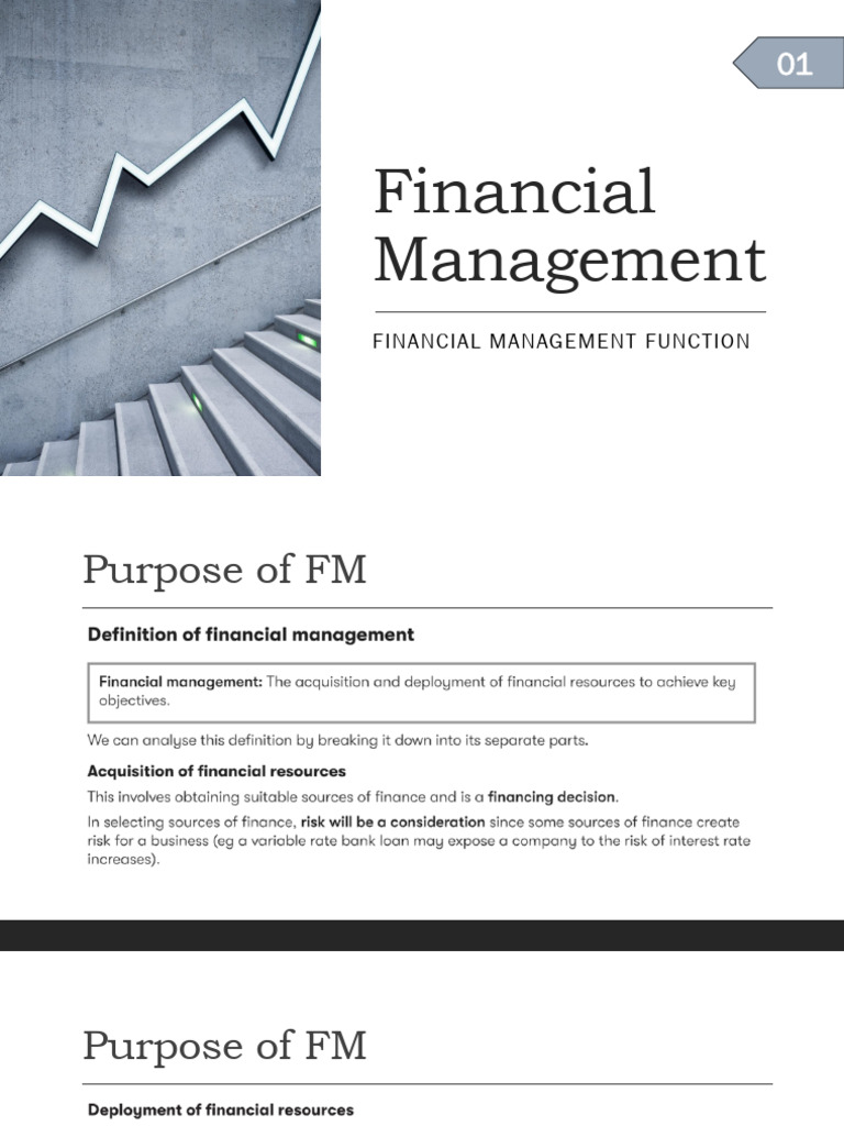 Chapter 1 Financial Management Function | PDF