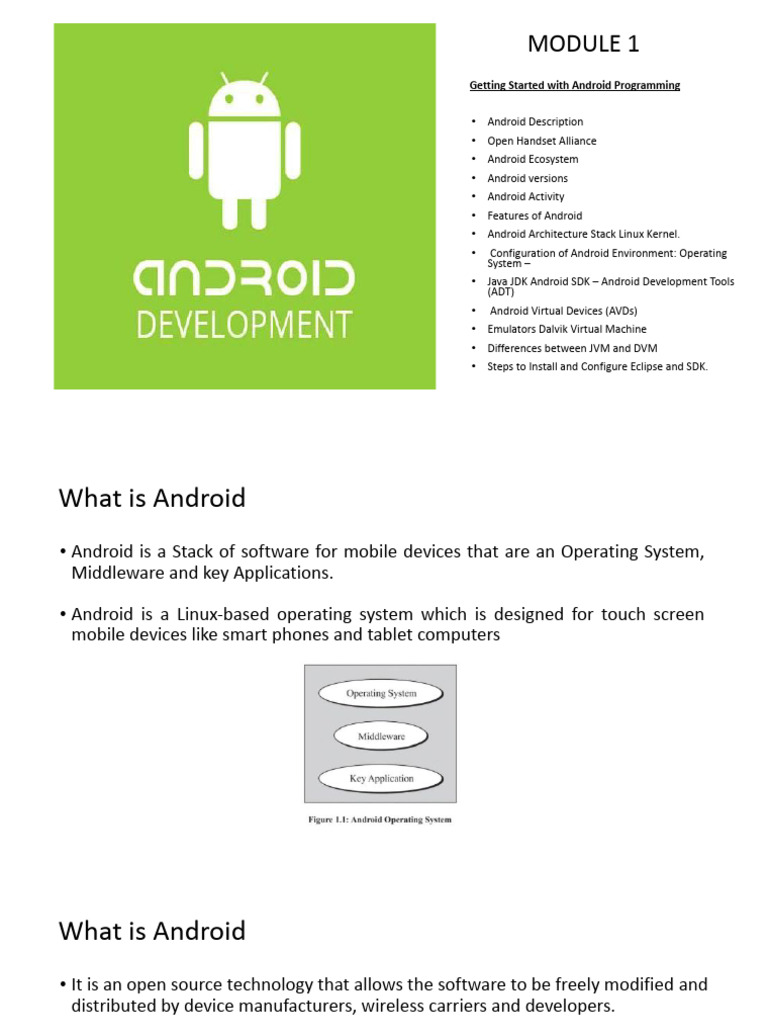 Module 1 | PDF | Eclipse (Software) | Android (Operating System)