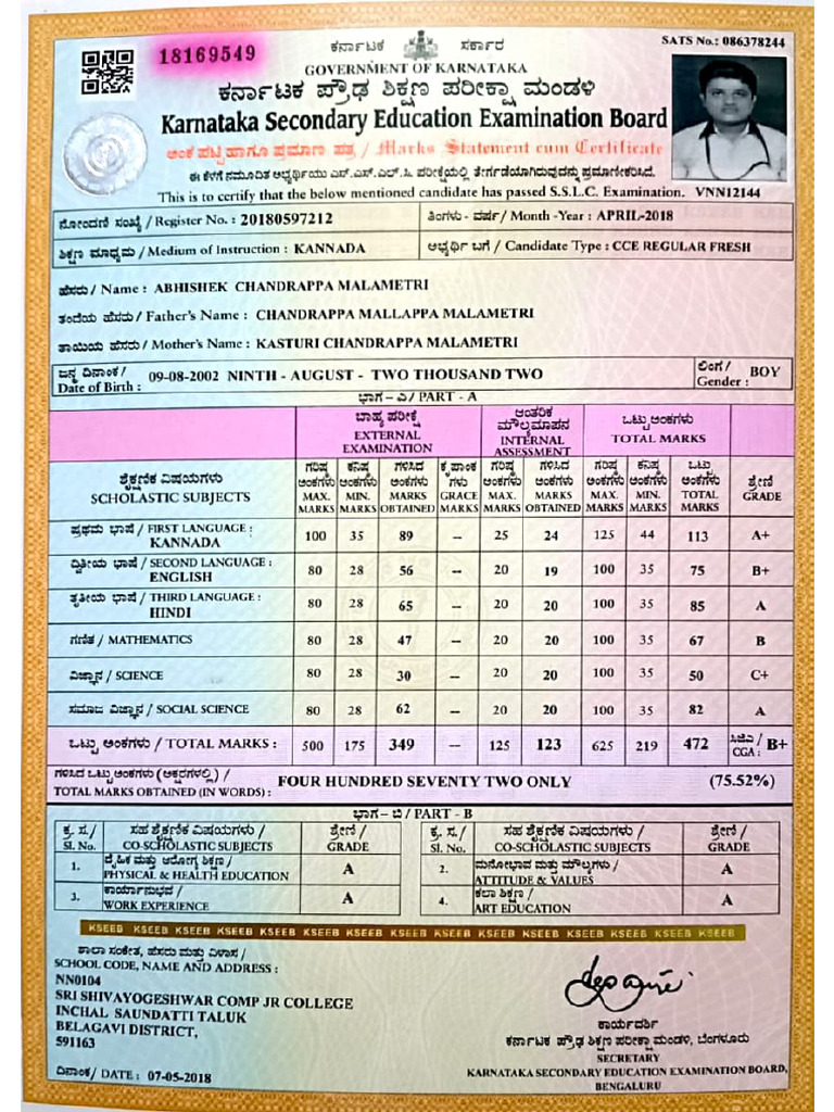 SSLC | PDF