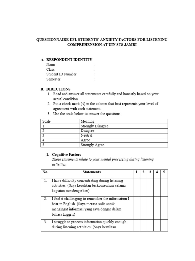 Rara's Research Questionnaire | PDF