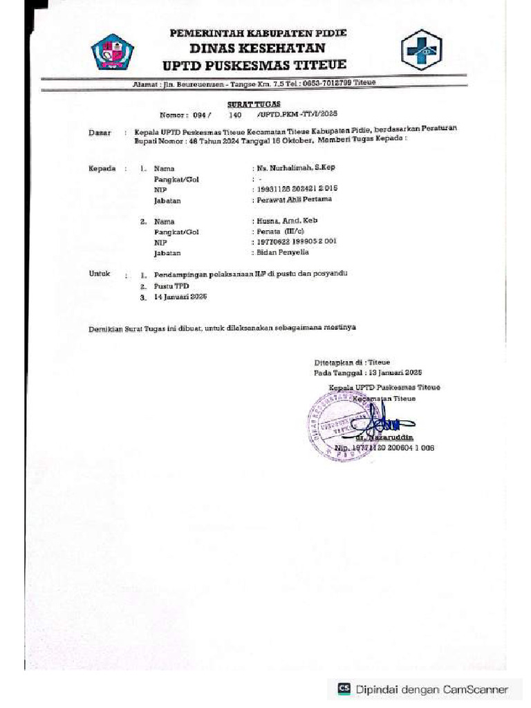 SPT Pendampingan ILP Di Pustu - Compressed | PDF