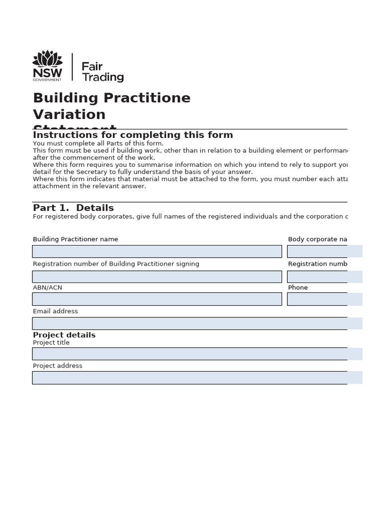 Variation Statement Template | PDF | Justice | Crime & Violence