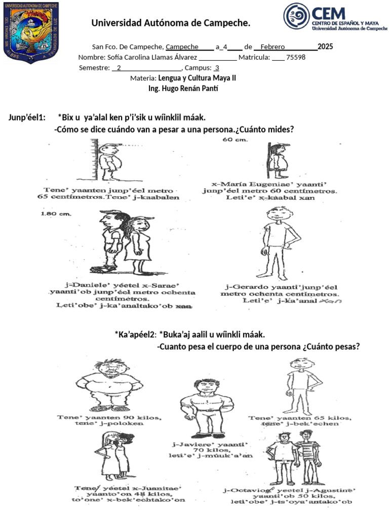 Lengua y Cultura Maya II - A2 | PDF