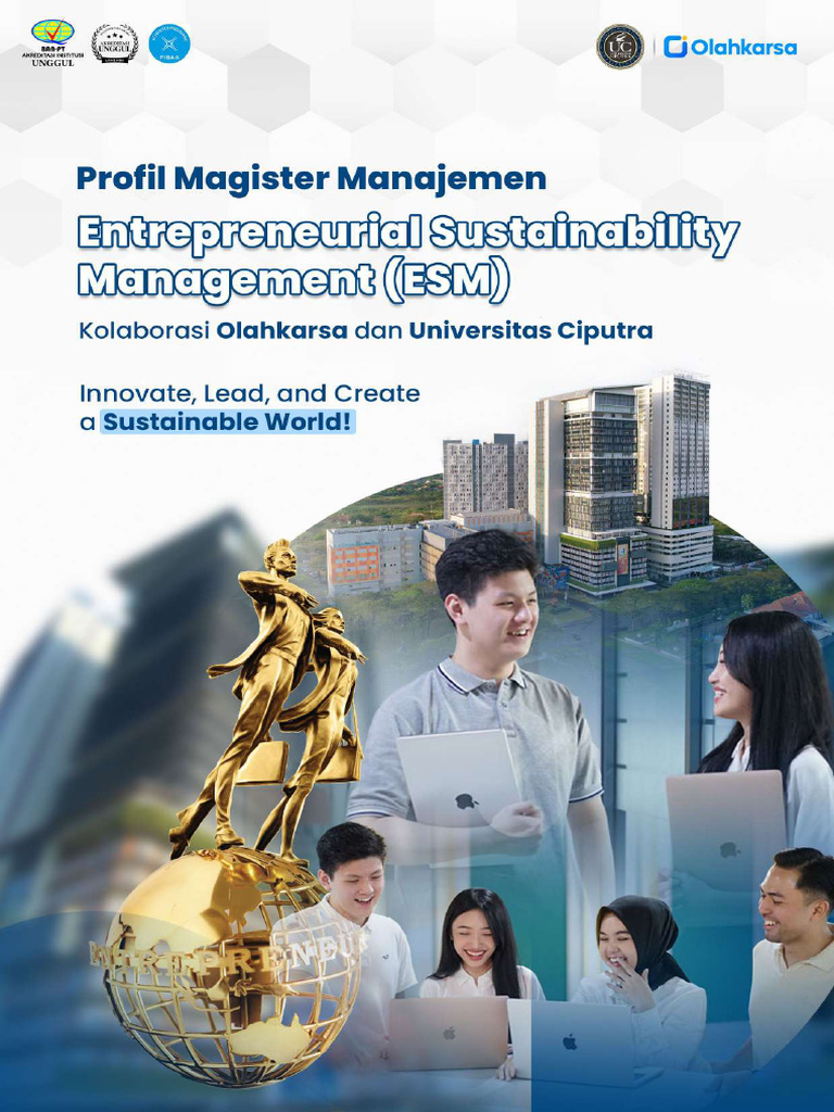 OLAHKARSA Booklet Magister Manajemen - Entrepreneurial Sustainability Management ESM | PDF