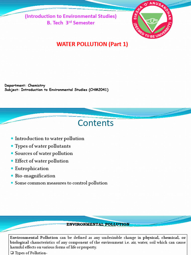 Understanding Water Pollution Basics | PDF | Water Pollution | Pollution