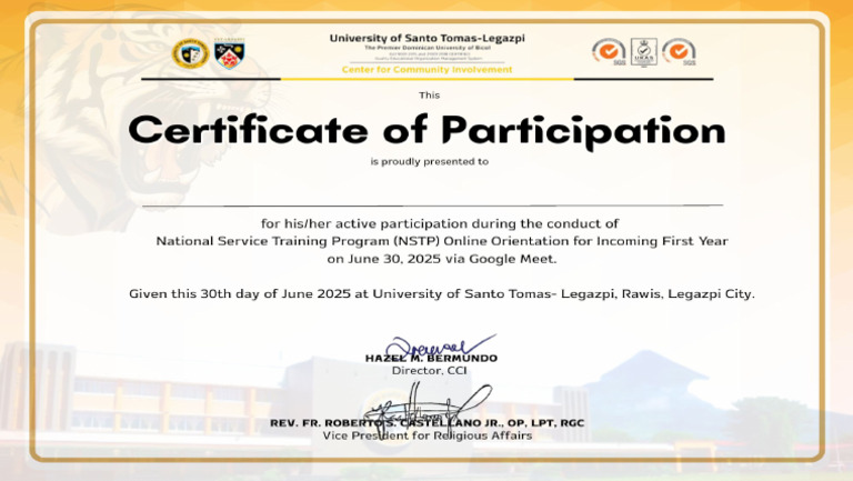 NSTP Orientation Sy 2025-2026 | PDF