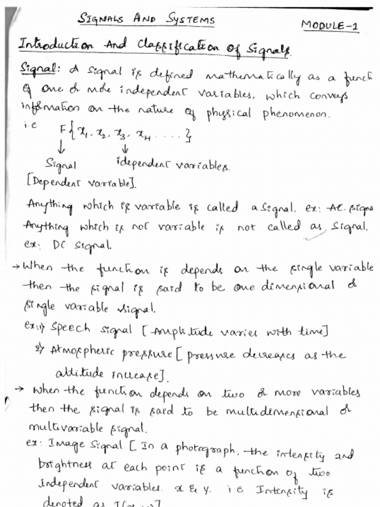 Unit-1 Introduction To Signals | PDF