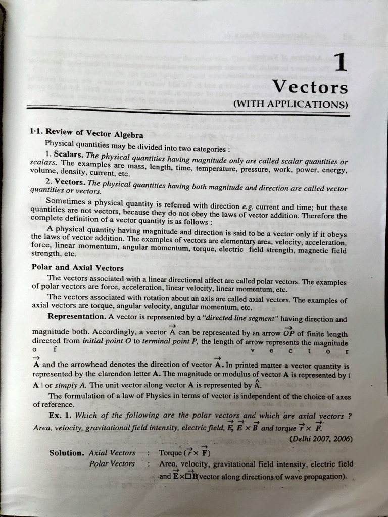 Vectors | PDF