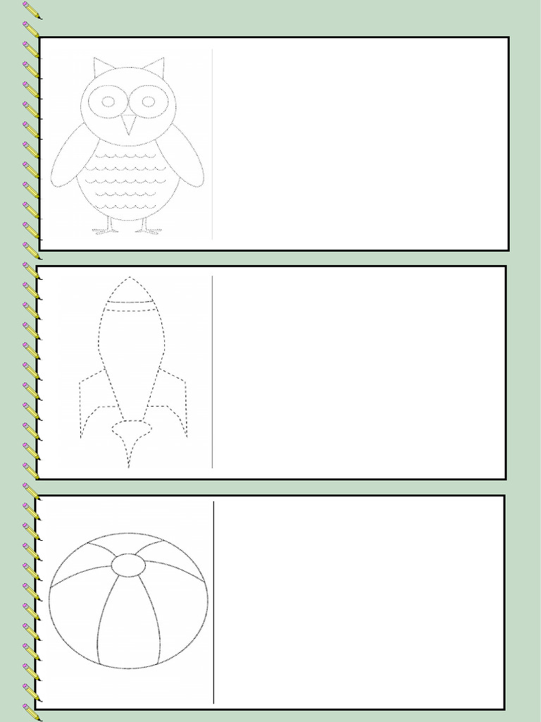 Trace and Draw Worksheet | PDF