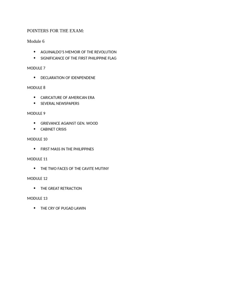 Pointers for p2 Exam | PDF