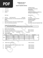 GST APL-01 Appeal Form Guide | PDF | Taxes | Debits And Credits