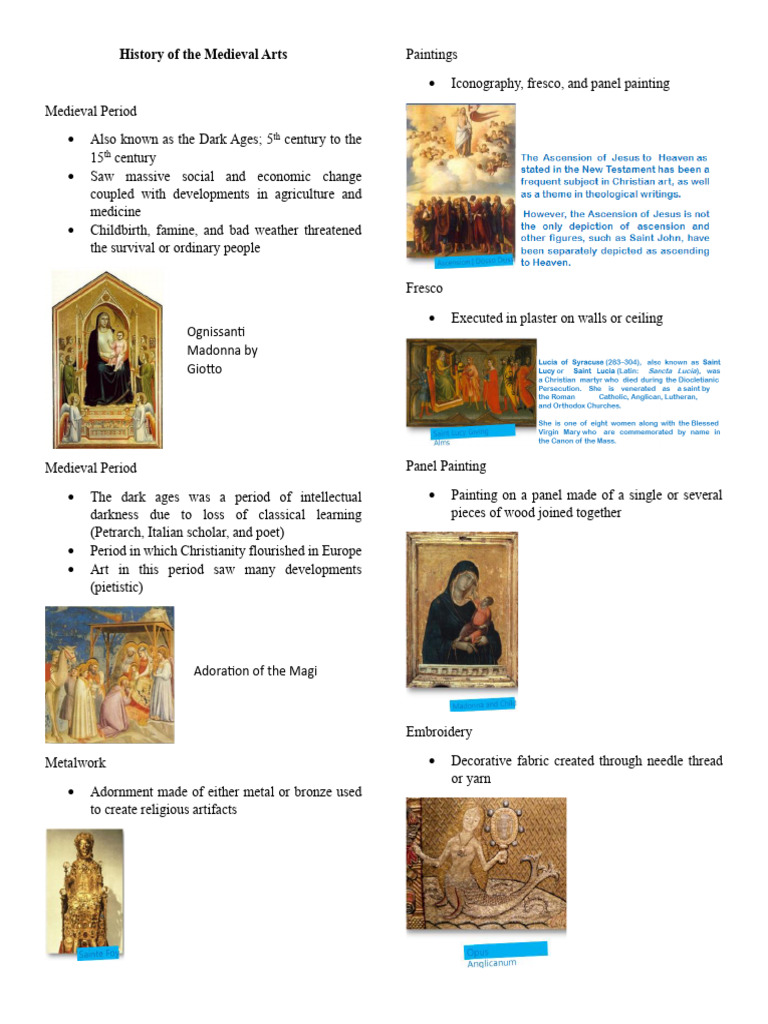 Medieval Arts: History and Key Artists | PDF | Renaissance | Sculpture