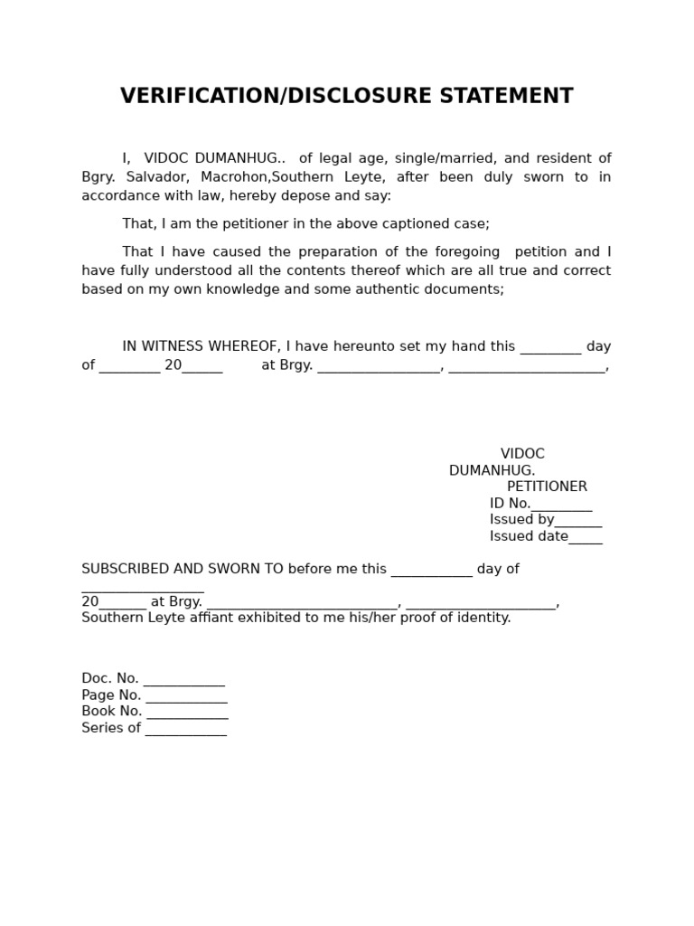 Verification Filled-Up Correct | PDF