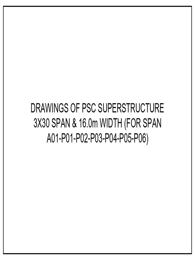 PSC Superstructure Drawings for Highway | PDF | Road Transport ...