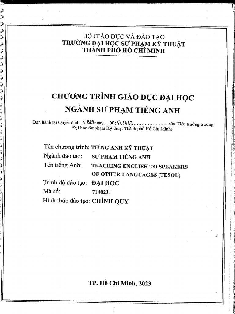 k23 K.NN CTDT Suphamtienganh | PDF