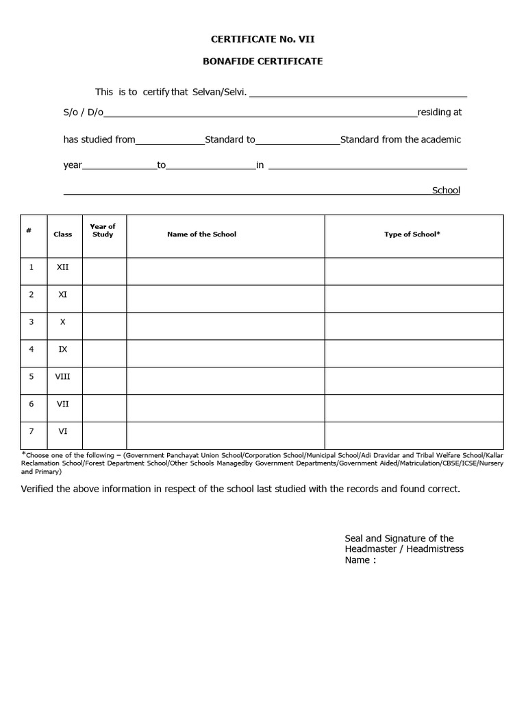 Bonafide Certificate Format. HR | PDF