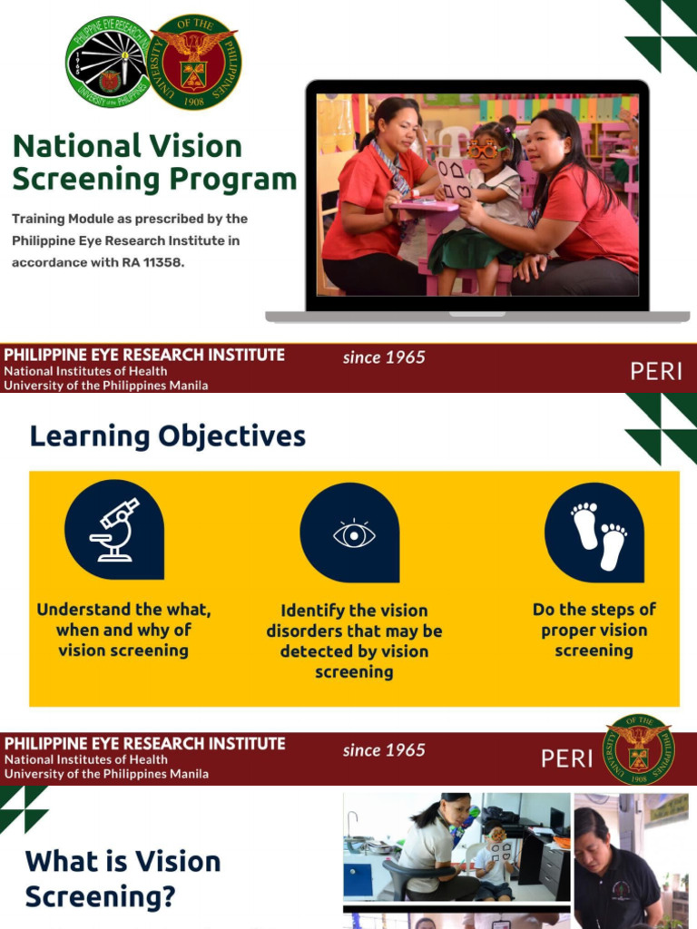 National Vision Screening Steps | PDF