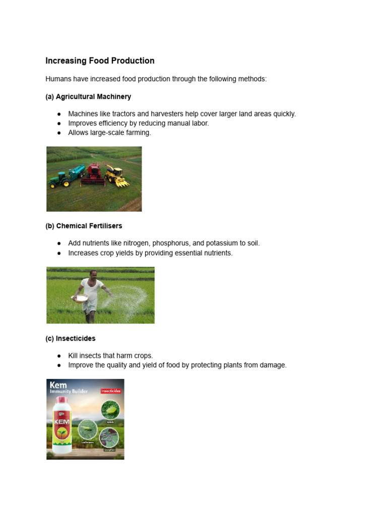 Biology Notes On Food Supply | PDF
