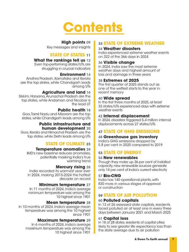 State of India's Environment 2025 | PDF | Groundwater | Waste