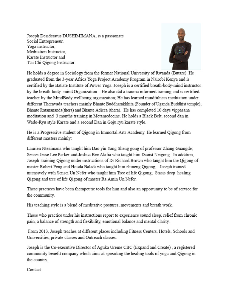 Joseph's Bio | PDF