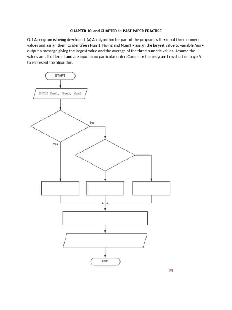 Chapter 10 Past Paper Practice | PDF | Algorithms | Sequence