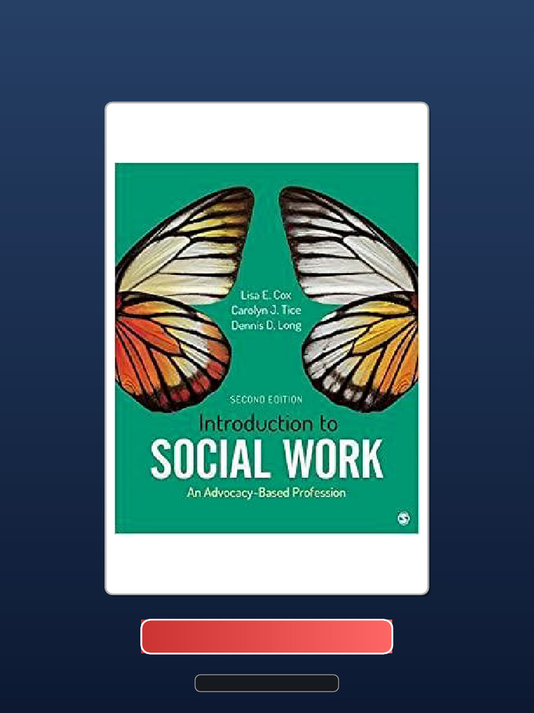 Introduction To Social Work An AdvocacyBased Profession Social Work in ...