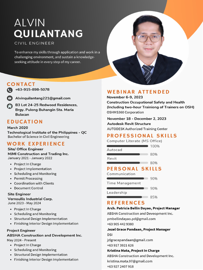 Alvin Quilantang - CV | PDF