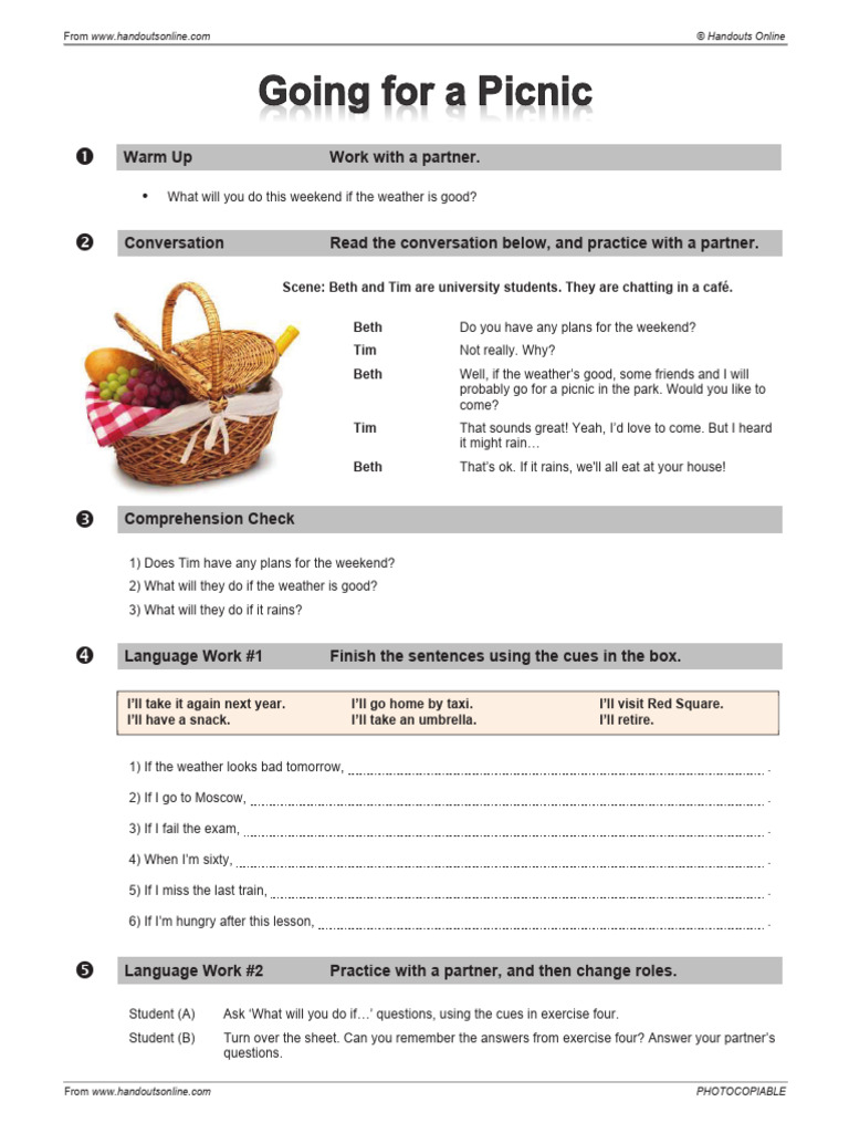 Weekend Plans Conversation Practice | PDF