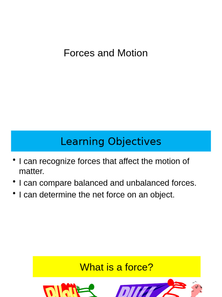 Forces Balanced and Unbalanced | PDF | Force | Newton's Laws Of Motion