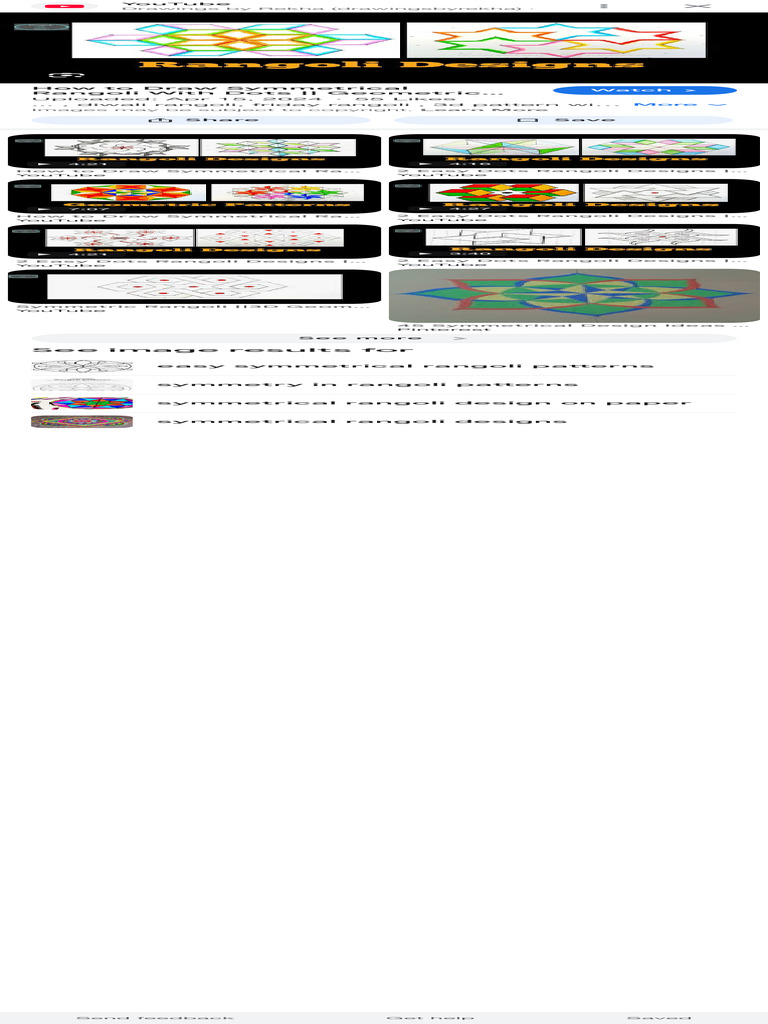 Symmetry Is Pleasing To Our Eyes. Rangoli Designs, Mandala and Mehndi ...