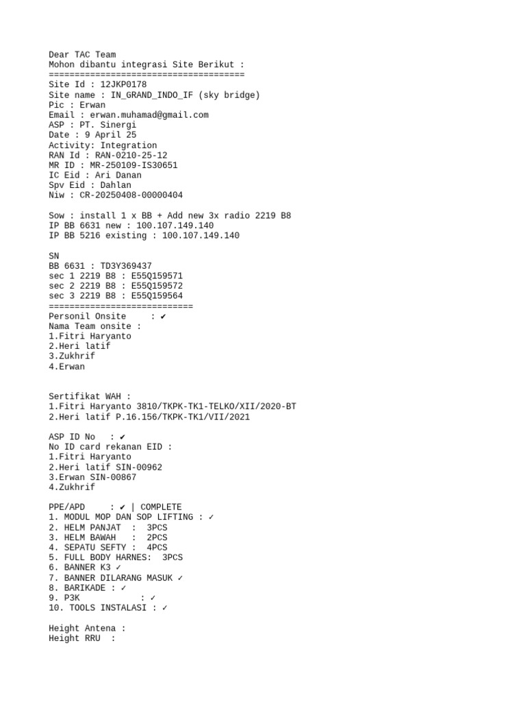 Sample Template Request RemoteIntegration | PDF